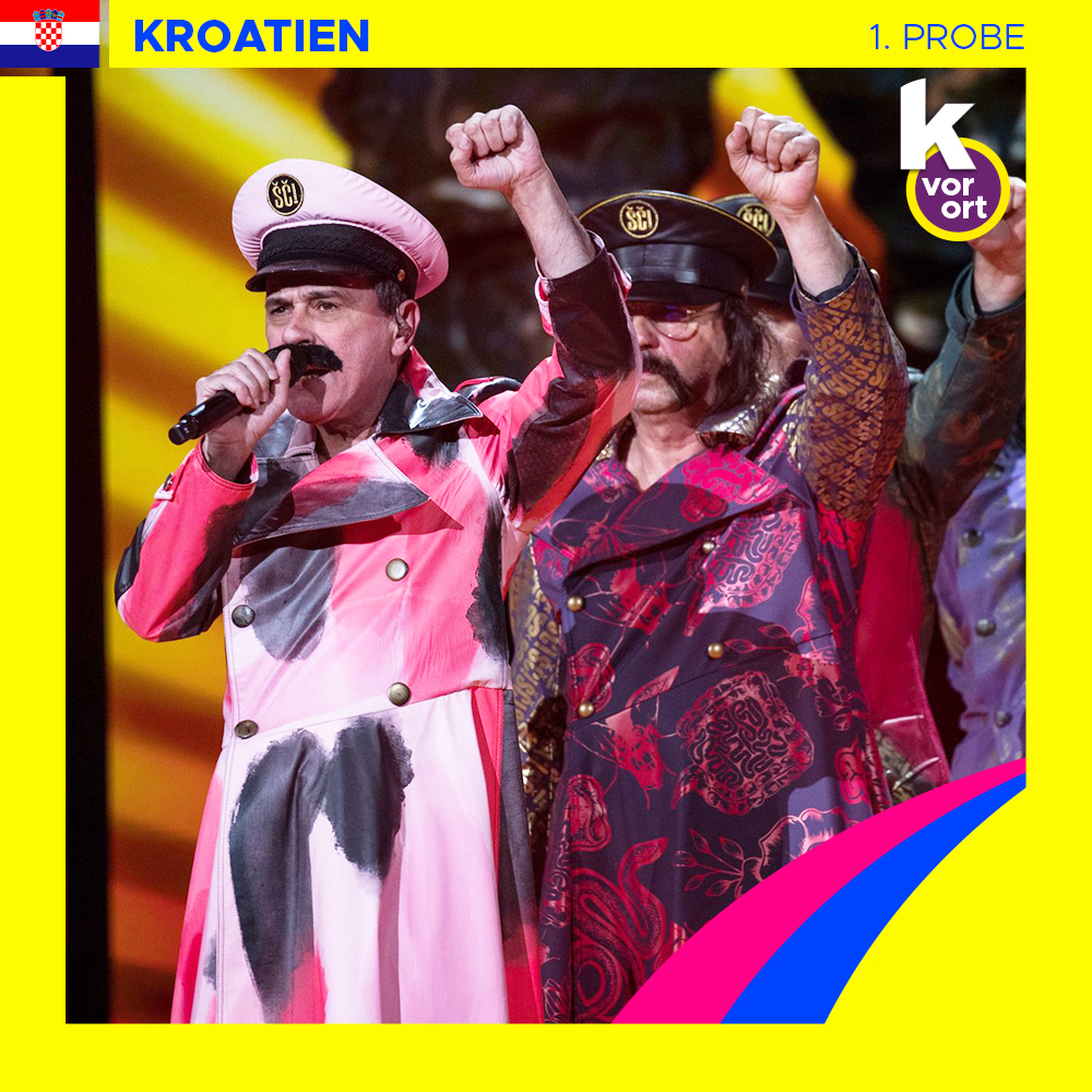 Erste Probe beim ESC 2023: Let 3 mit „Mama ŠČ!“ für Kroatien - ESC kompakt