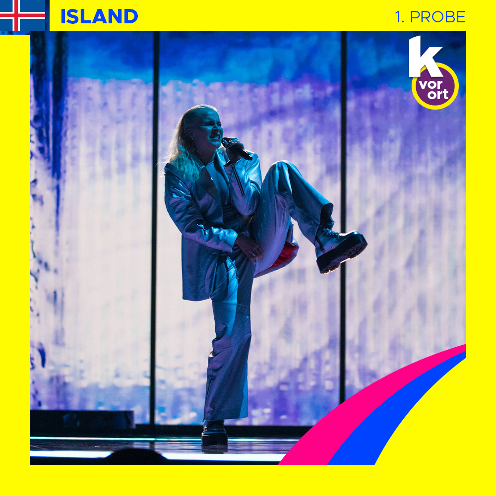 Erste Probe beim ESC 2023: Diljá mit „Power“ für Island - ESC kompakt