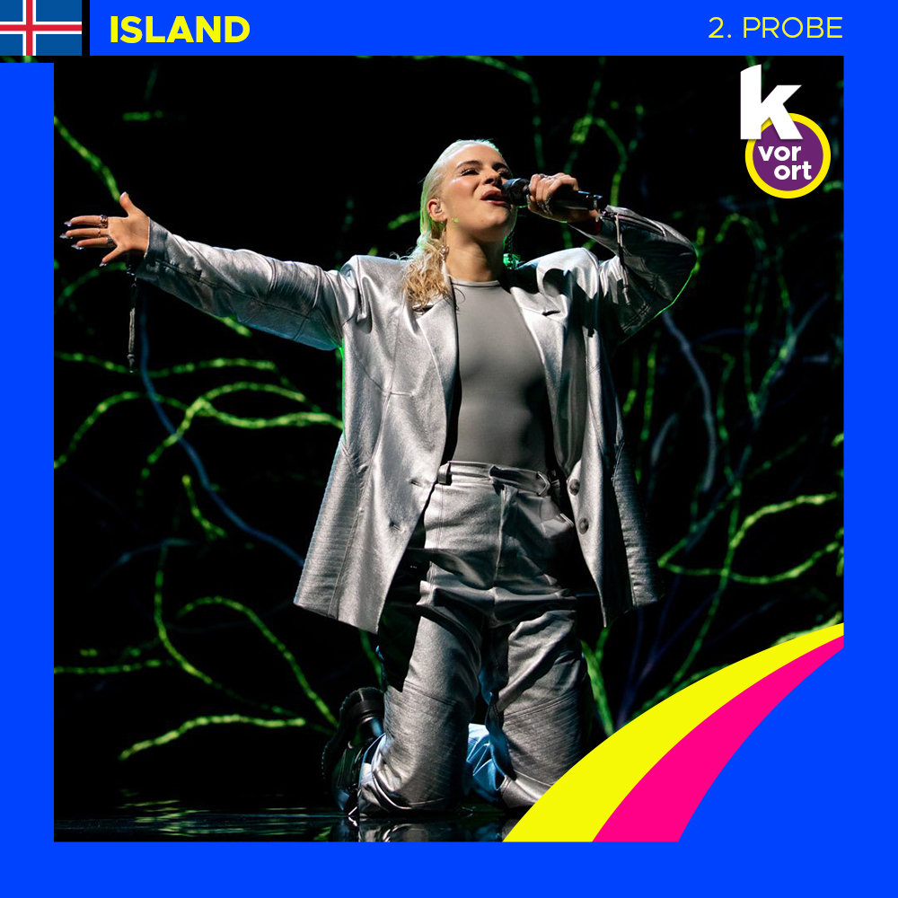 Zweite Probe beim ESC 2023: Diljá mit „Power“ für Island - ESC kompakt