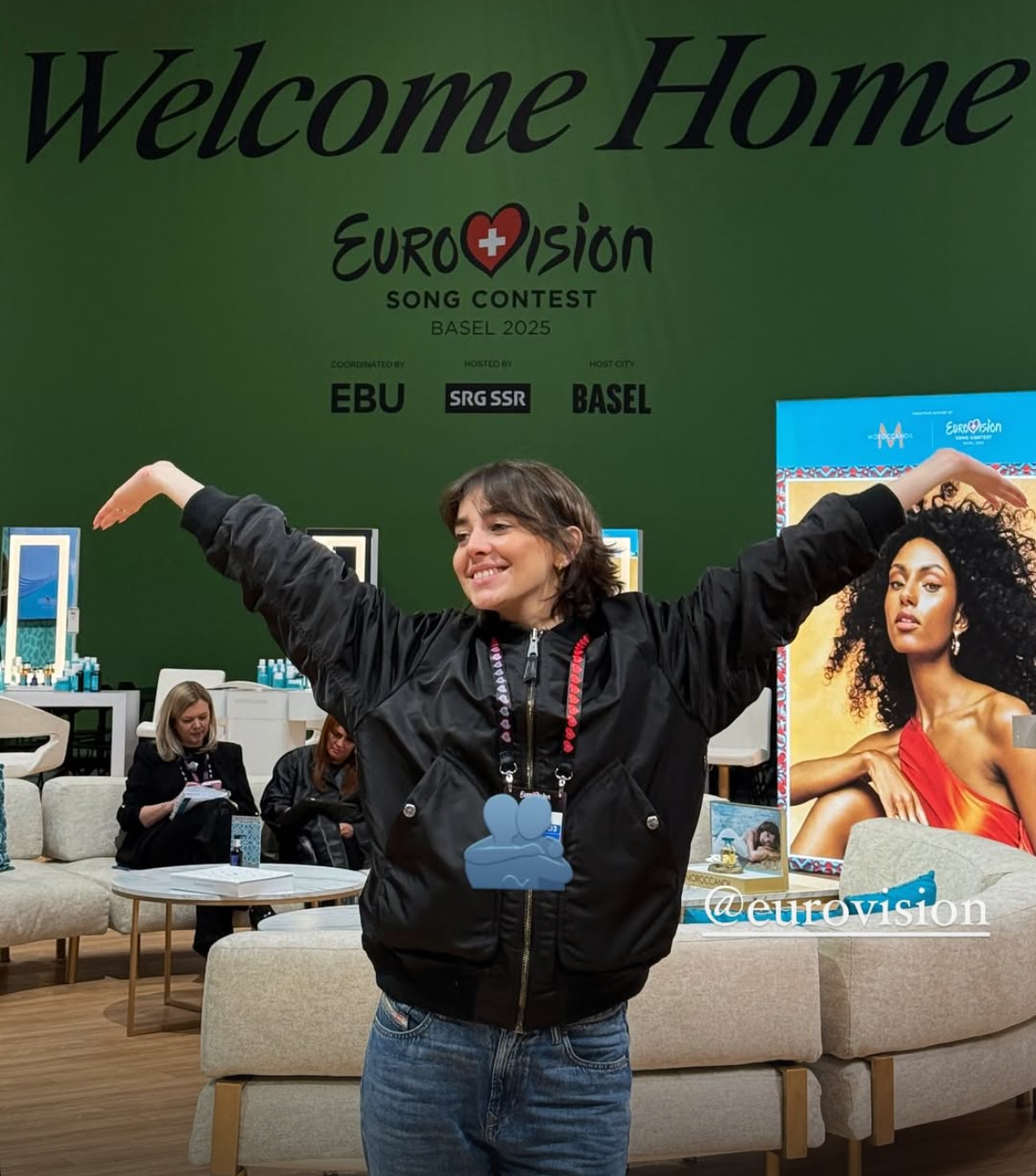 Mariam Shengelia Georgien Ankunft Basel ESC 2025 Freedom - ESC kompakt